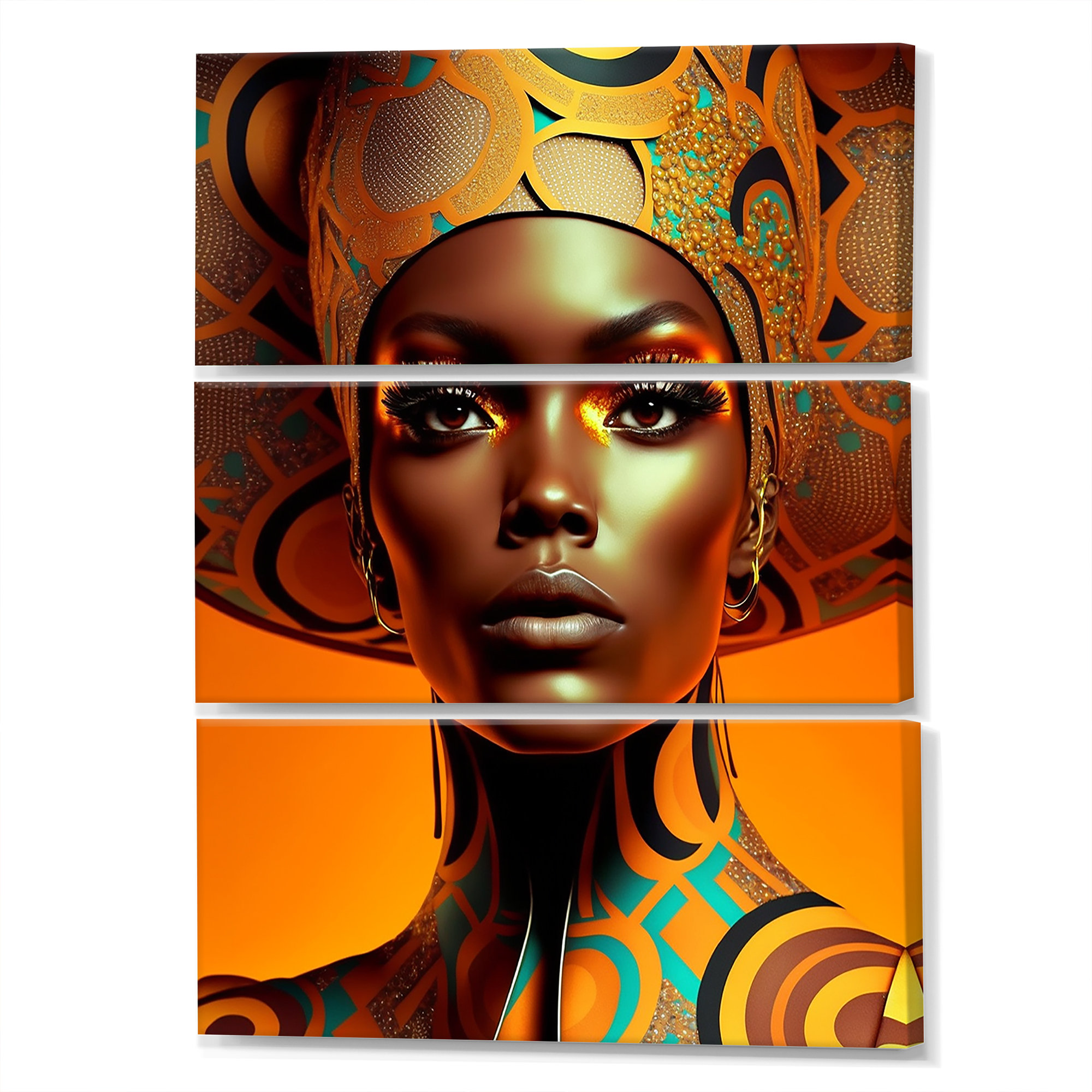 Langley Street® Allard Exquiste African Woman Design VIII 3 Pieces ...