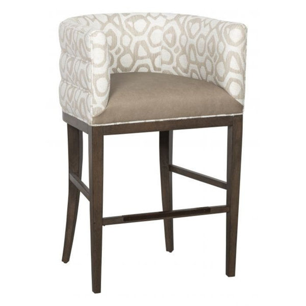 Fairfield Chair Allie Upholstered Counter Stool with Solid Wood Frame ...