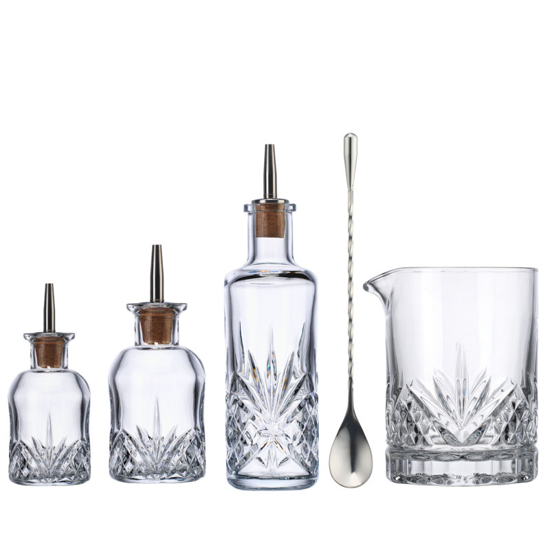 Godinger Silver Art Co Dublin Crystal Bitters Set | Wayfair