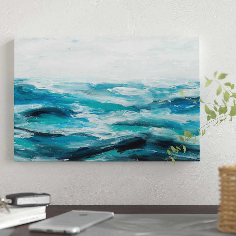 East Urban Home 'Oceanic I' Graphic Art Print on Canvas | Wayfair