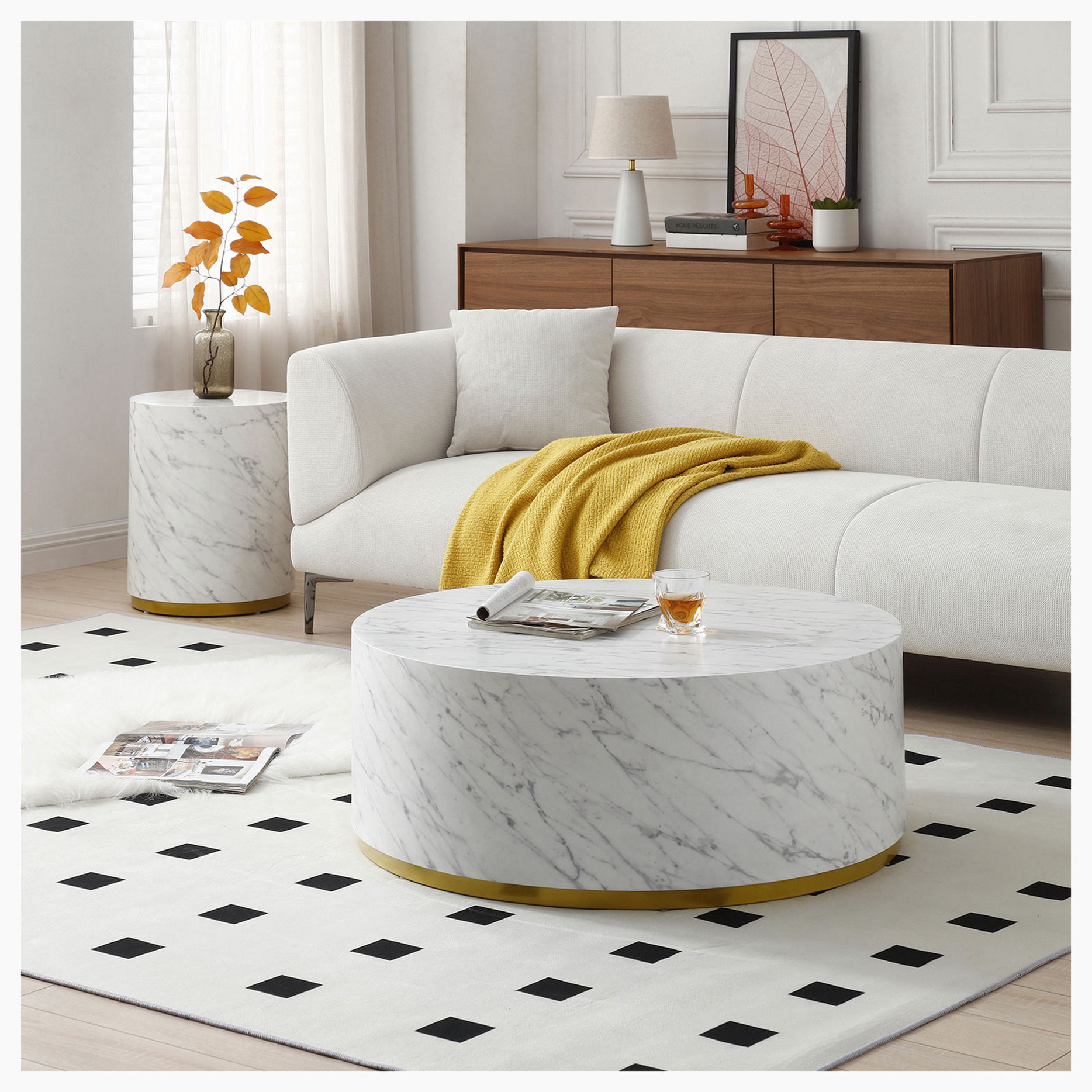 Everly Quinn Griet 15.5'' tall Block End Table Set - Wayfair Canada