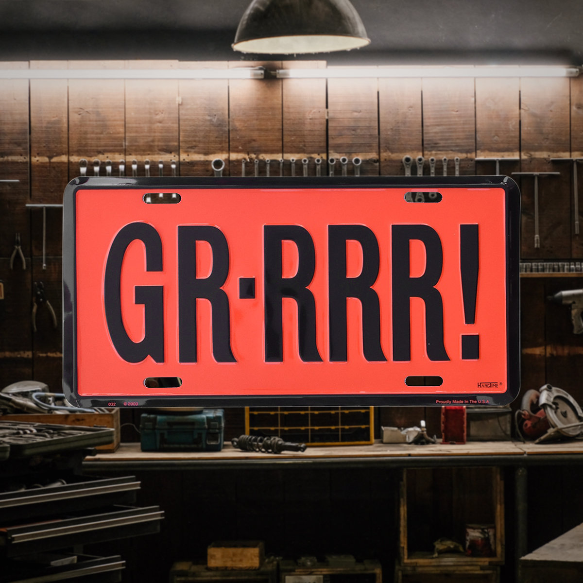 Trinx Vintage Pontiac GRRR Metal License Plate GTO Sign Garage Man Cave ...
