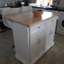 August Grove Mitzi Wood Kitchen Island & Reviews | Wayfair.co.uk