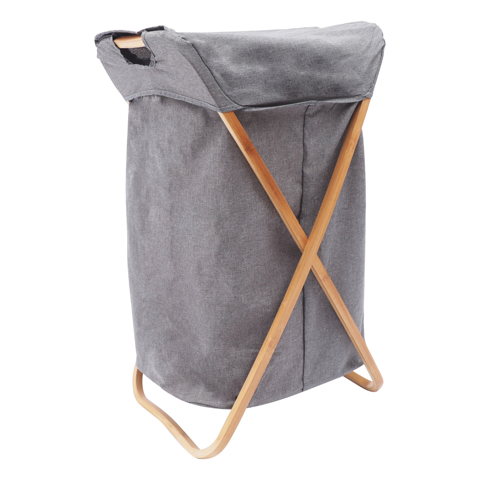 Gracie Oaks Tilt Out Laundry Laundry Basket Rack Stand with Removable ...