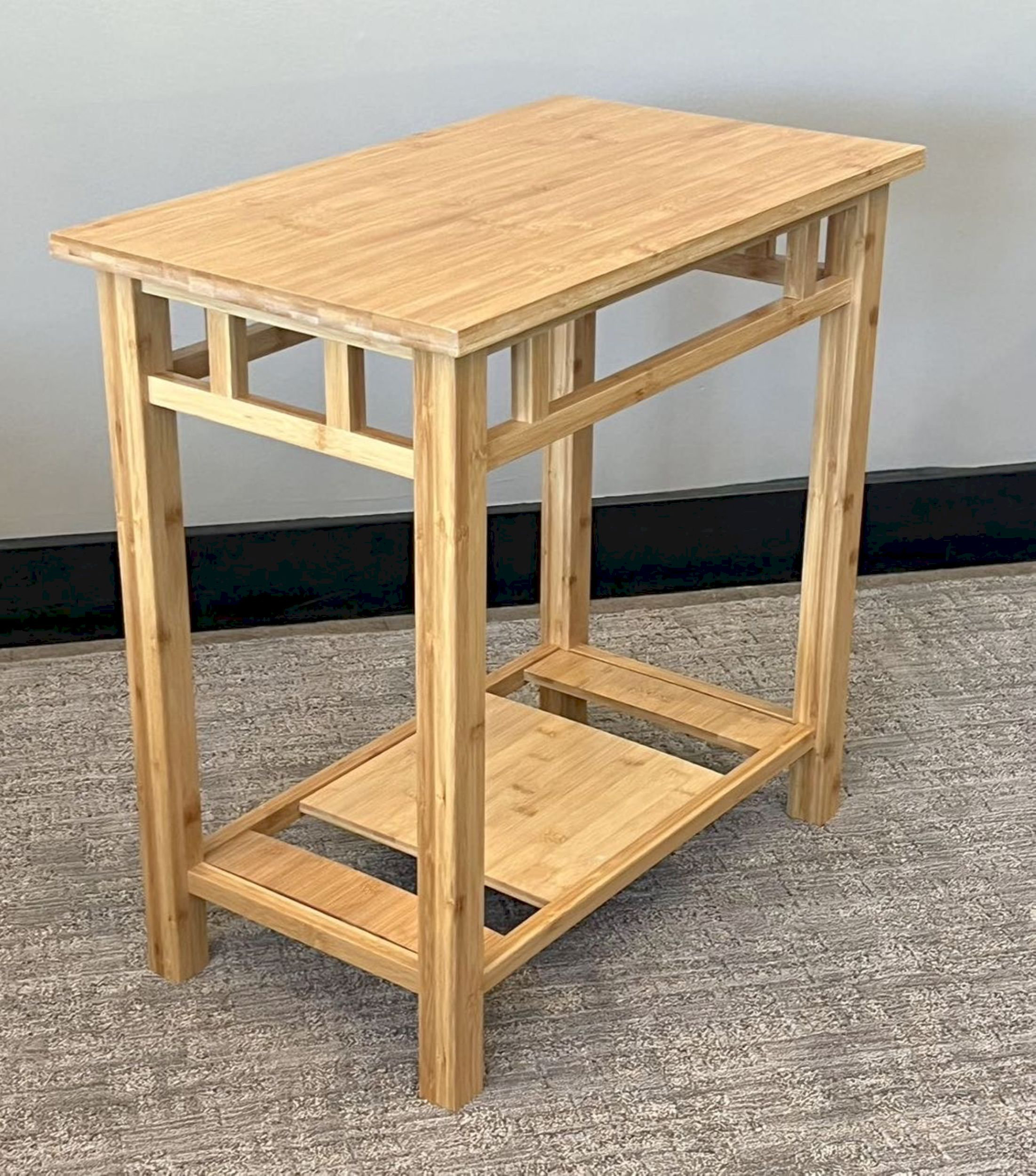 Ebern Designs Zeen Recliner Table with Bottom Shelf | Wayfair