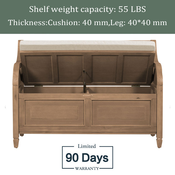 Red Barrel Studio® Caellan Upholstered Storage Bench | Wayfair