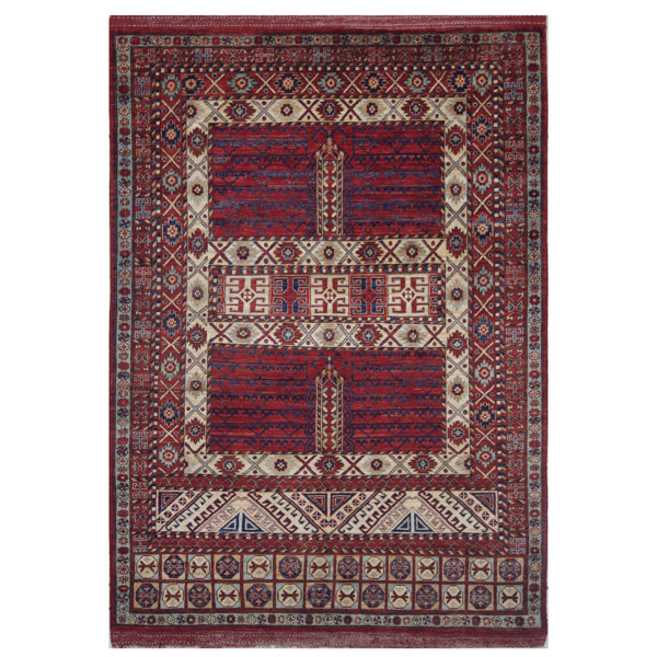 Bokara Rug Co., Inc. One-of-a-Kind 4'10" X 6'8" Wool Area Rug Blue/Red ...