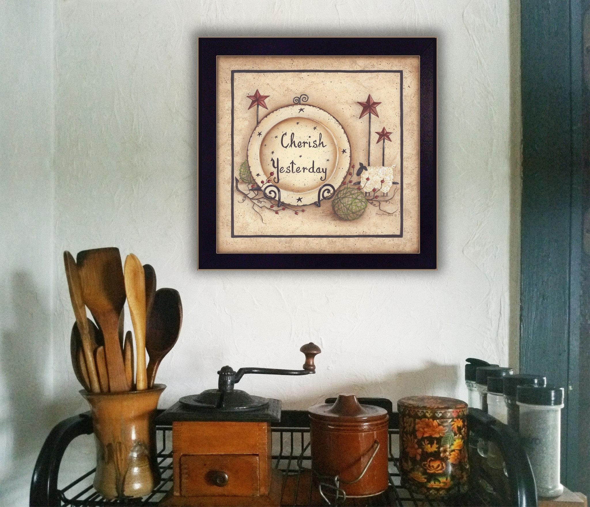 Ophelia & Co. Cherish Yesterday 1 Black Framed Print Wall Art | Wayfair