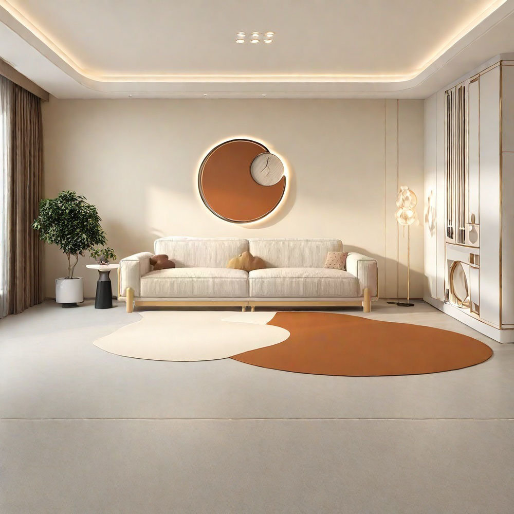 ANCOREY Cream of wind-curd cloth sofa | Wayfair