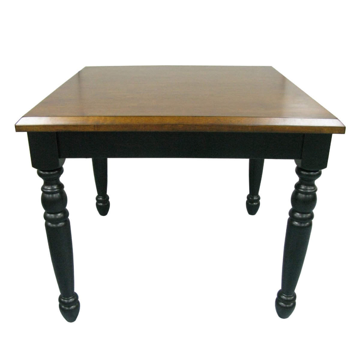 August Grove® Darlyene Set Of 36" Squared Turned Leg Table And 2 ...