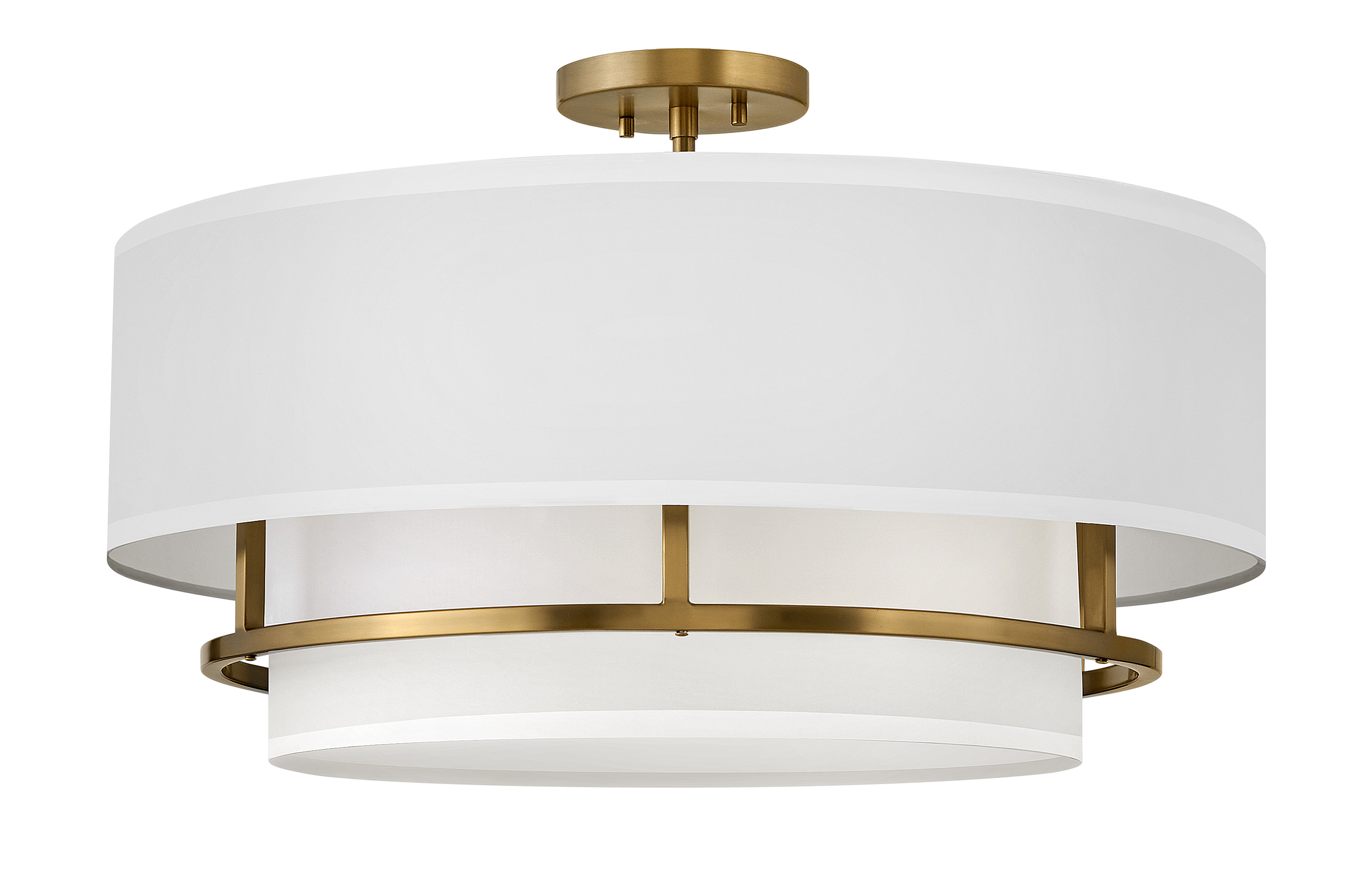 Hinkley Graham Four-Light Semi-Flush Mount Ceiling Light w/ Faux ...