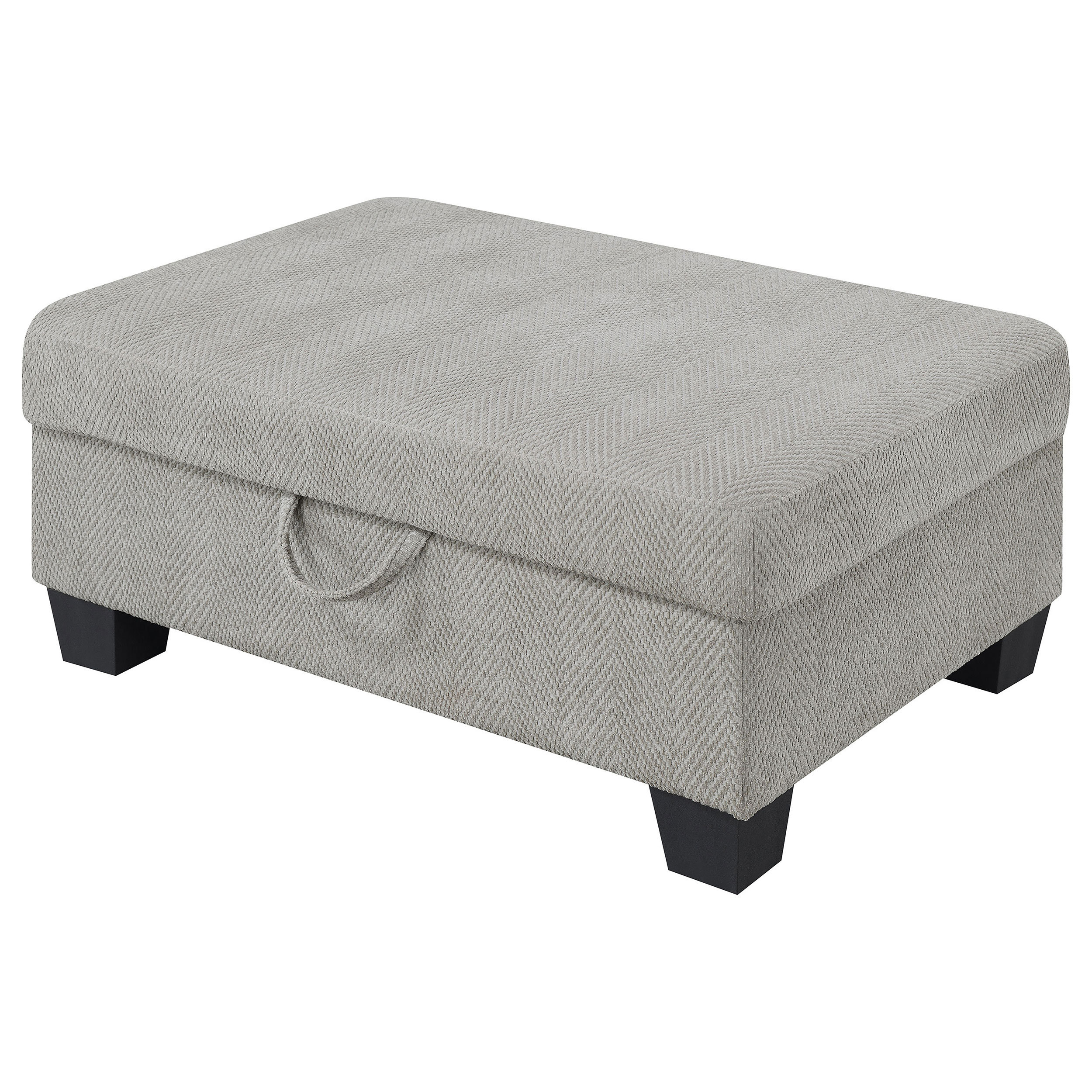 Hokku Designs Whitson Rectangular Upholstered Storage Ottoman Stone ...
