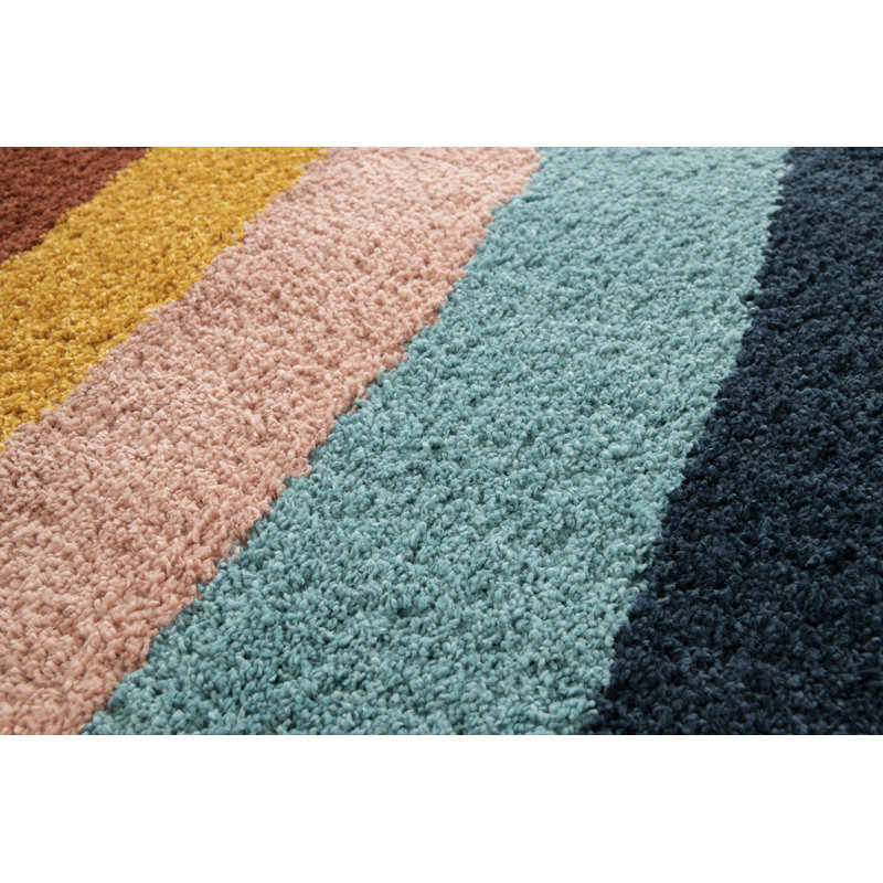 Blue Elephant Camilo Blue/Pink/Brown/Grey Rug & Reviews | Wayfair.co.uk