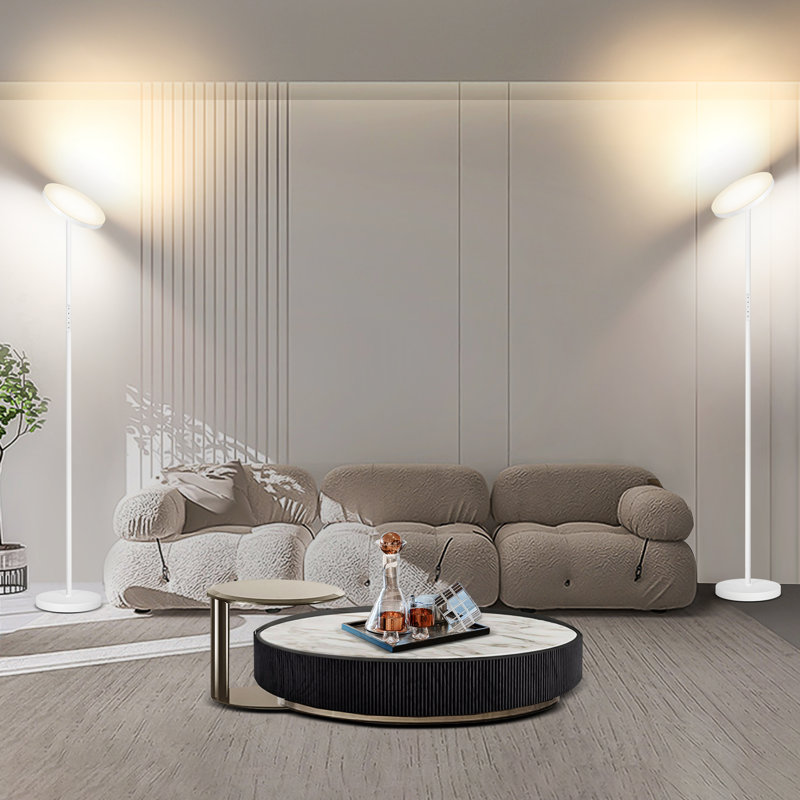 Ivy Bronx Jernell 71" LED Dimmable Torchiere & Reading Floor Lamp with ...