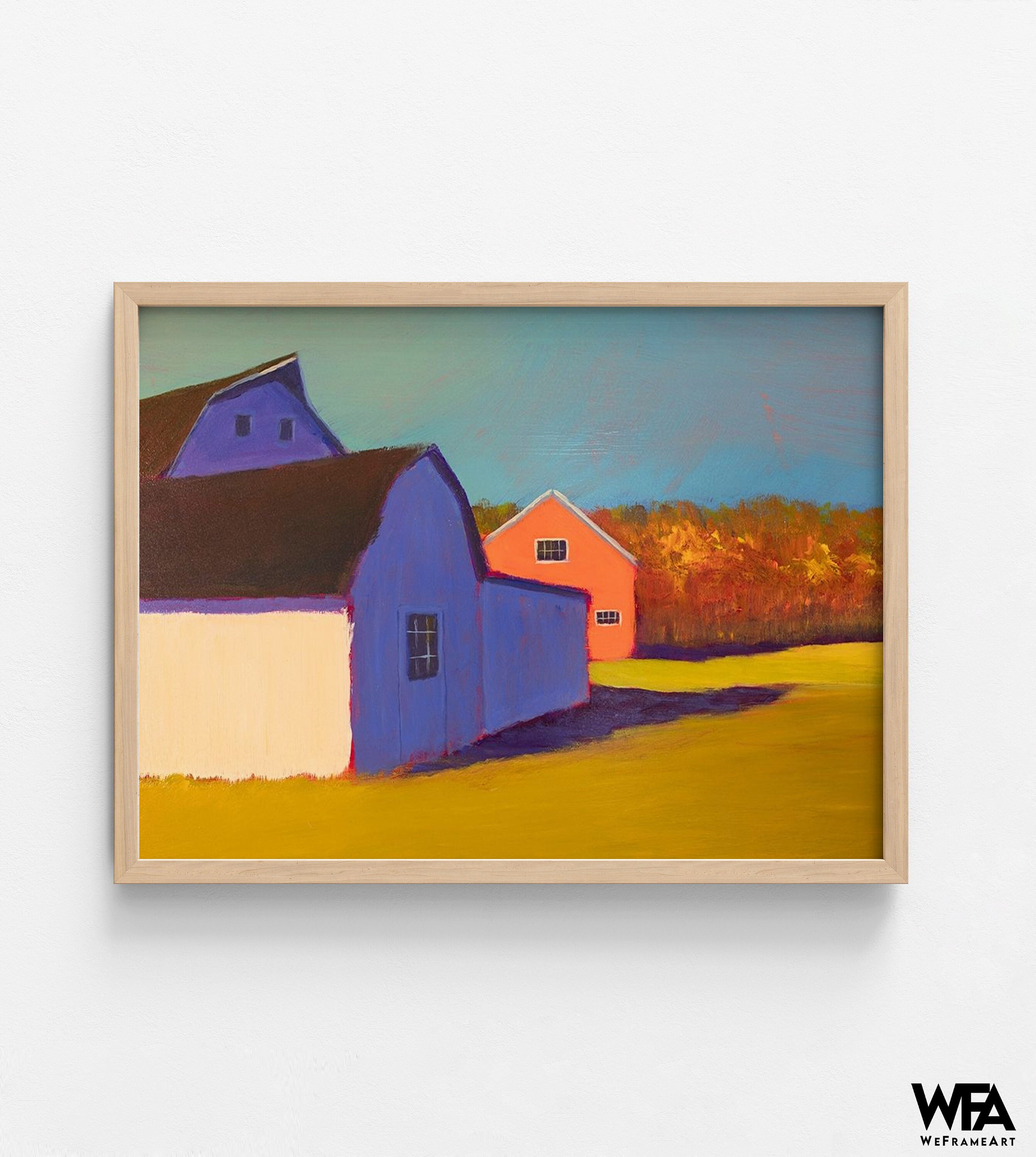 WeFrameArt Bucolic Structure VII by Carol Young, Farm Lifestyle Art ...