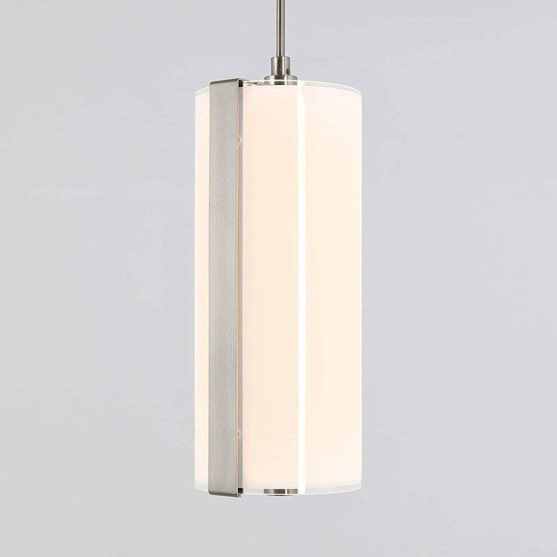 Orren Ellis Alazay 1 - Light Single Cylinder LED Pendant & Reviews ...