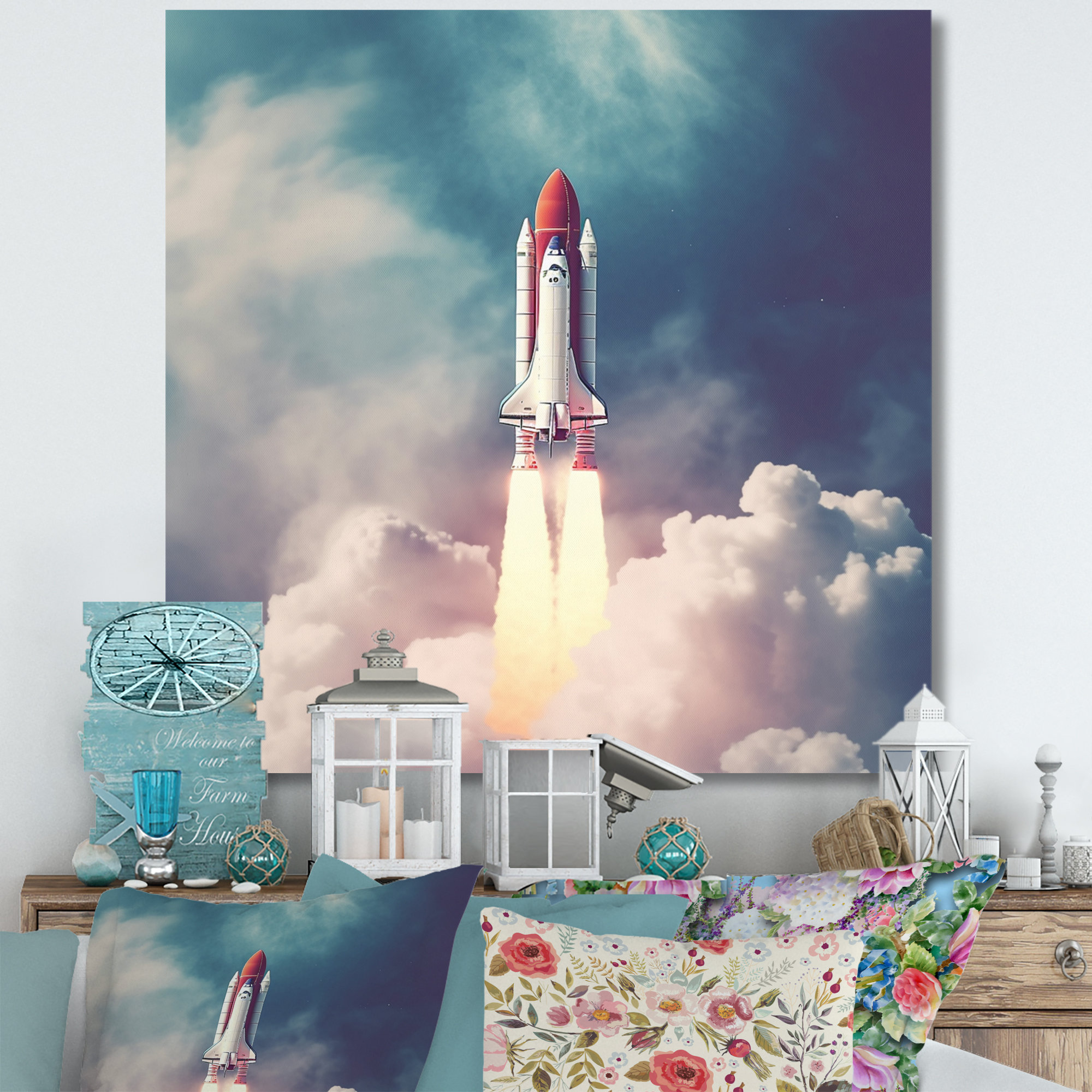 Williston Forge Space Ship Taking Off I On Canvas Print - Wayfair Canada