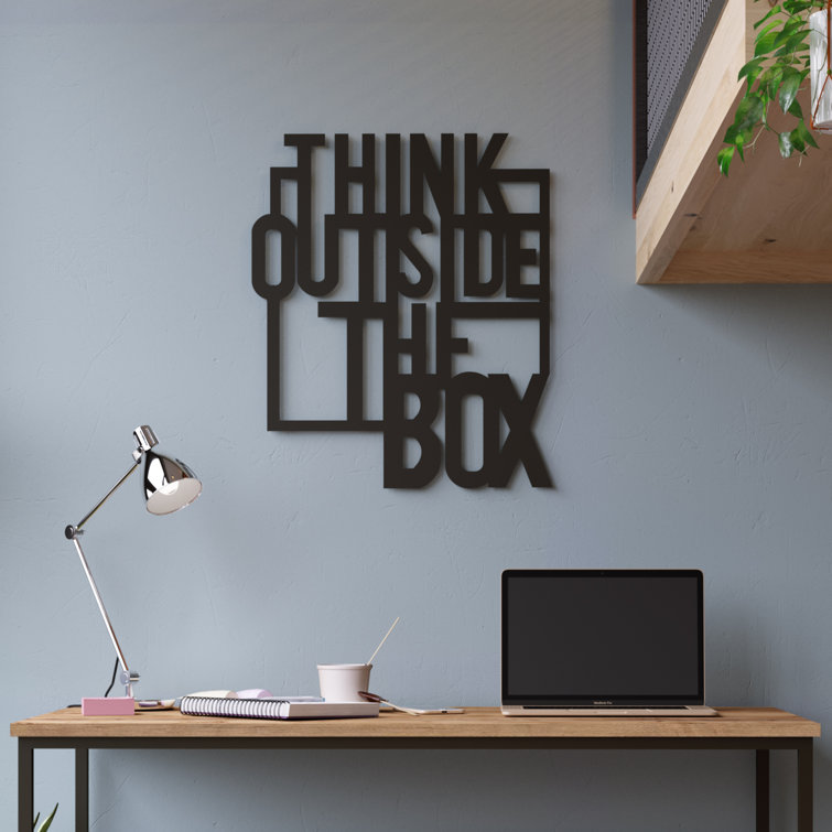 17 Stories Metal Typography Wall Decor | Wayfair.co.uk