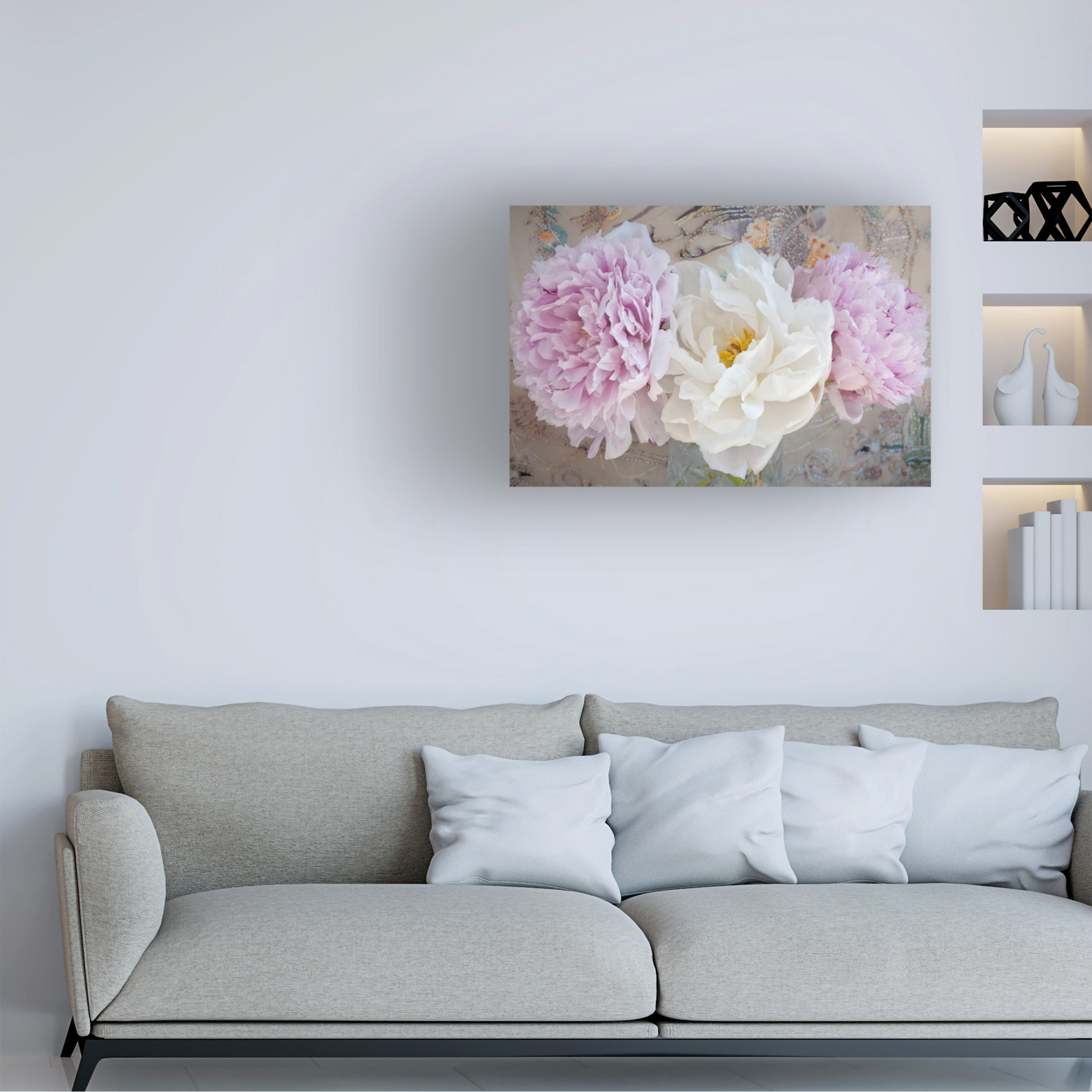Red Barrel Studio® Symposium Design ''Romantic Flowers'' Canvas Art ...