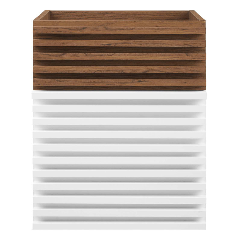 Modway Render 18" Wall Mounted Single Bathroom Vanity Base Only ...