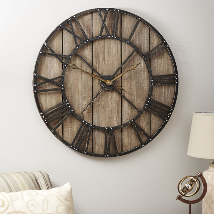 Laurel Foundry Modern Farmhouse Adelene Wall Clock & Reviews | Wayfair