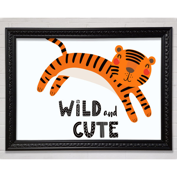 Zoomie Kids Wild And Cute Tiger - Single Picture Frame Art Prints ...
