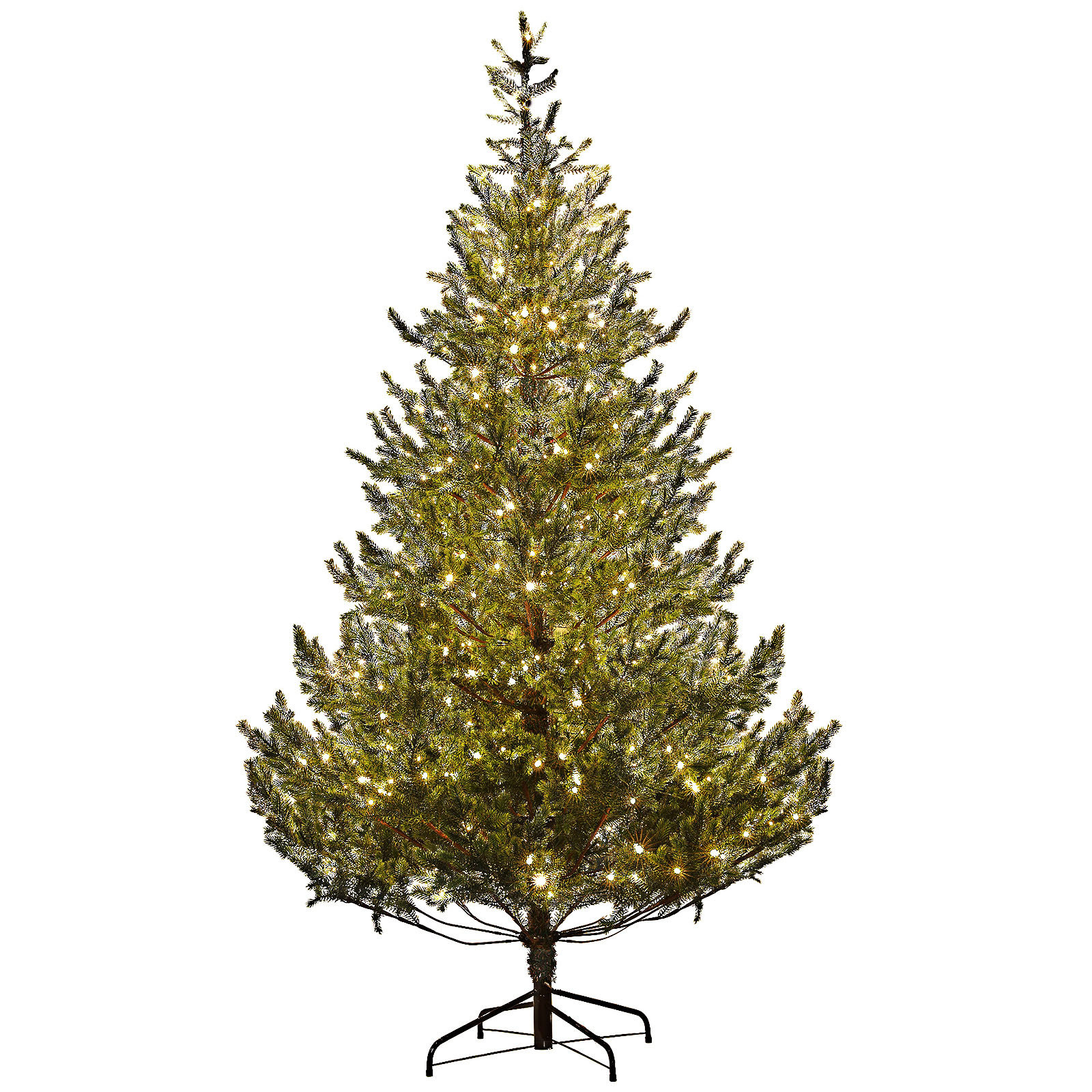 Red Barrel Studio® 7ft Artificial Prelit Christmas Tree, Sparse ...