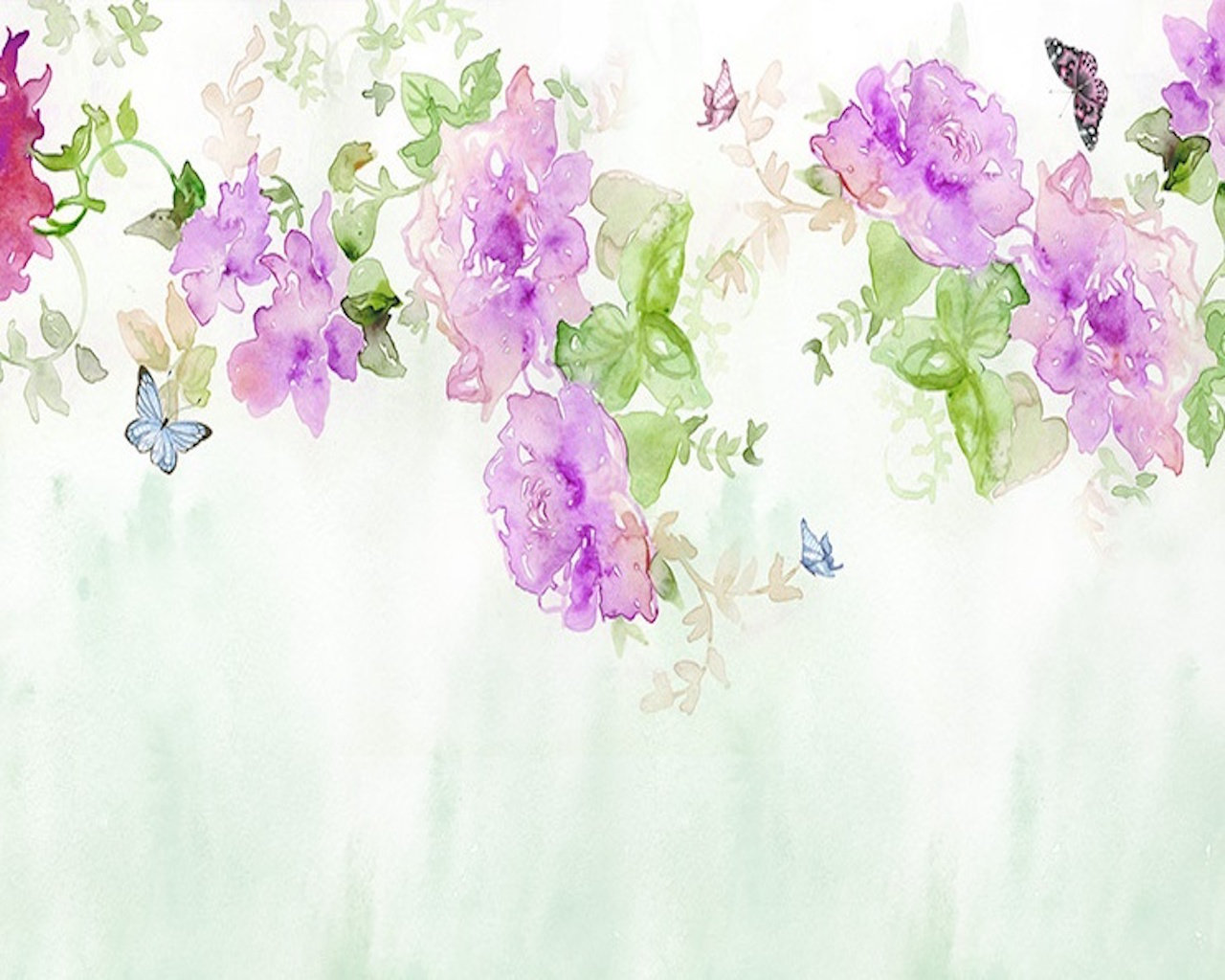 GK Wall Design Flower Blossom 6.25' L x 112" W Paintable Wall Mural ...