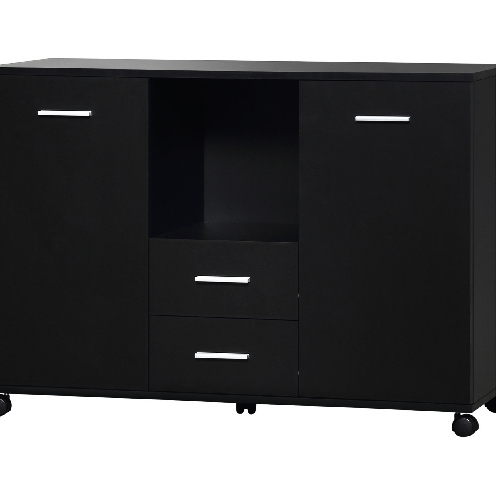 Latitude Run® Black Office Furniture: Filing Cabinet With 2 Drawers ...