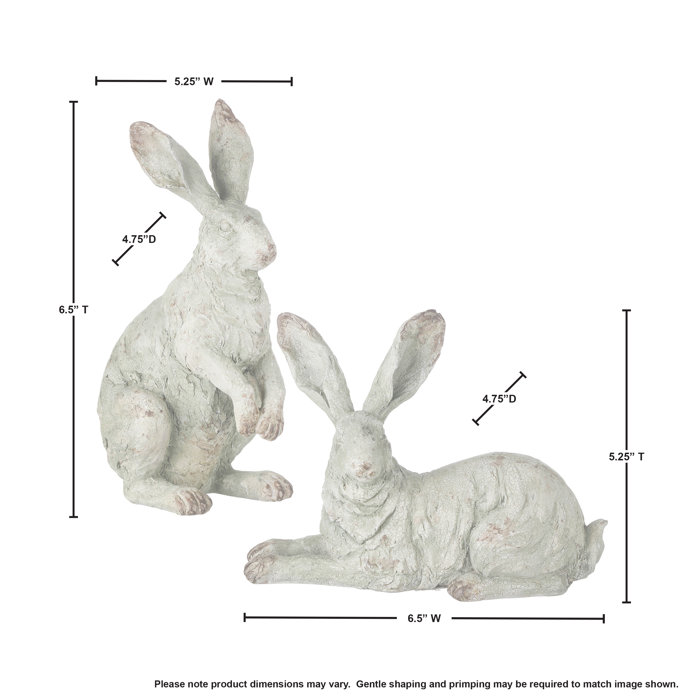 August Grove® Alilet Bunny / Rabbit Garden Statue | Wayfair