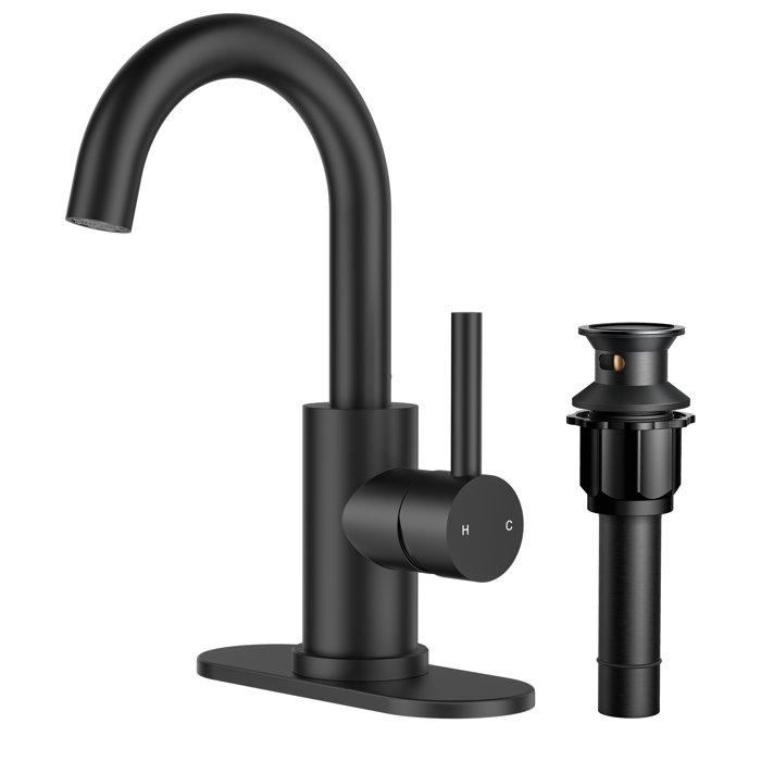 FURUISI Wet Bar Sink Faucet Single Hole With 360° Swivel Spout, Single ...