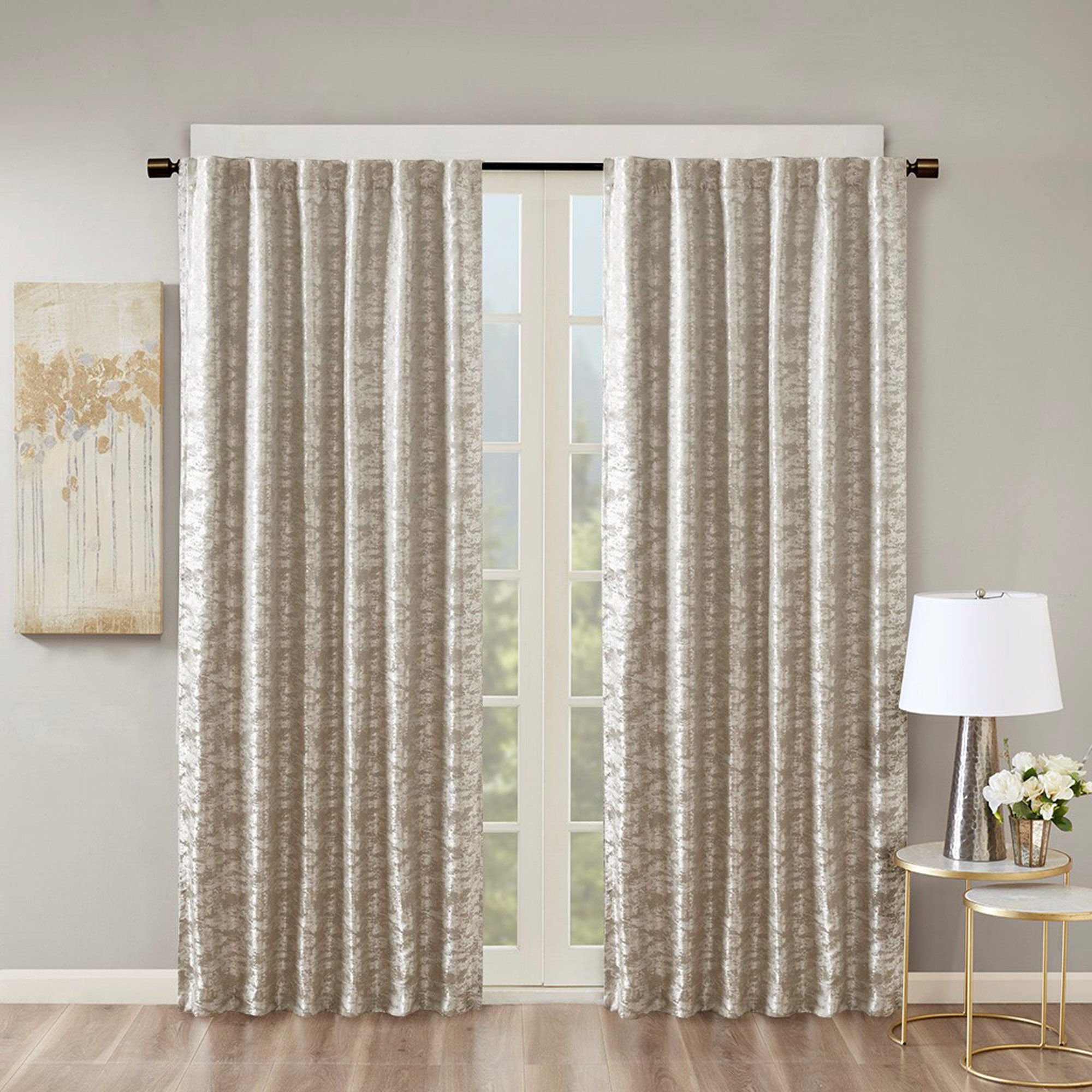 Orren Ellis Blackout Rod Pocket/Back Tab Curtain Panel | Wayfair