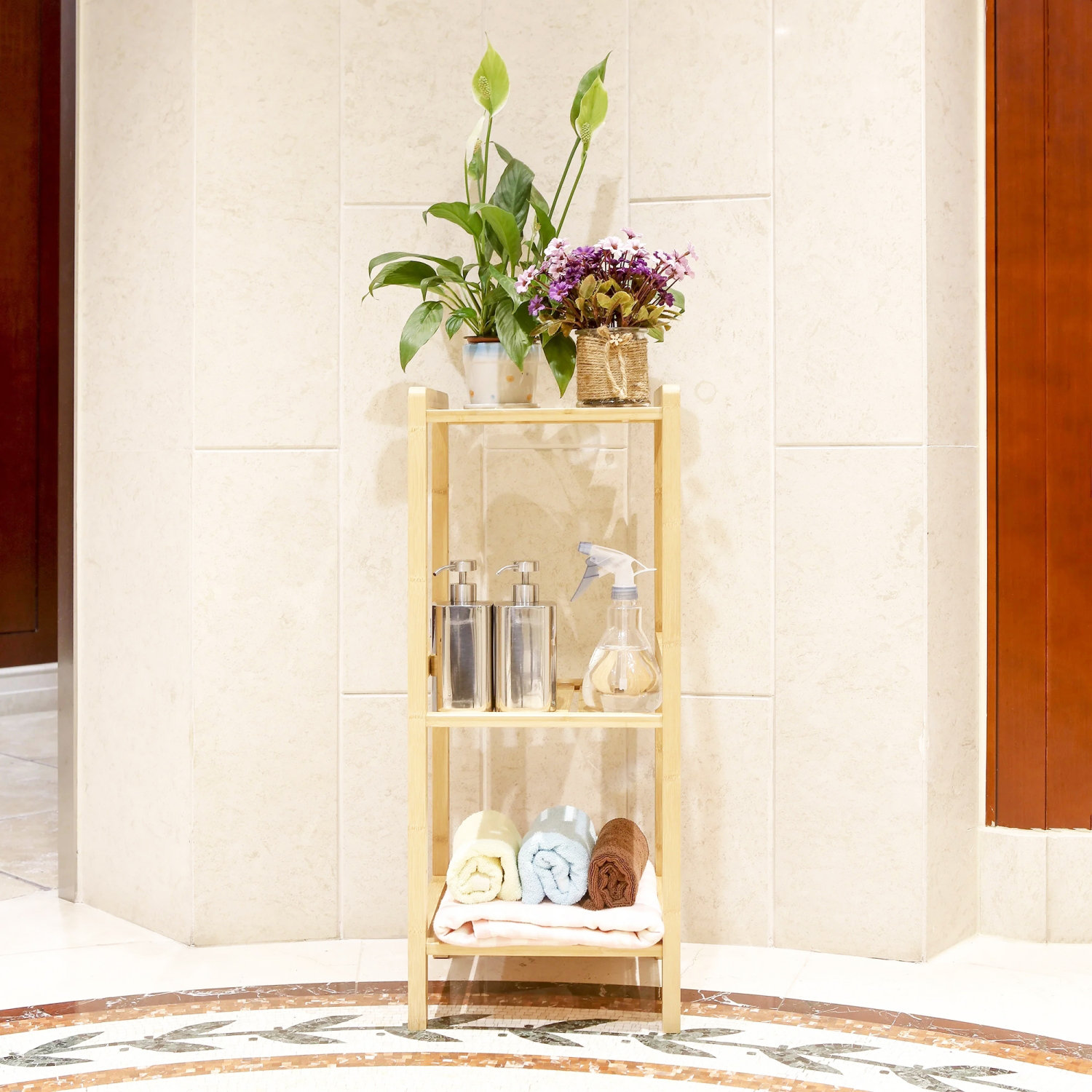 Latitude Run® 30-inch Three Tier Free-Standing Bathroom Shelf | Wayfair