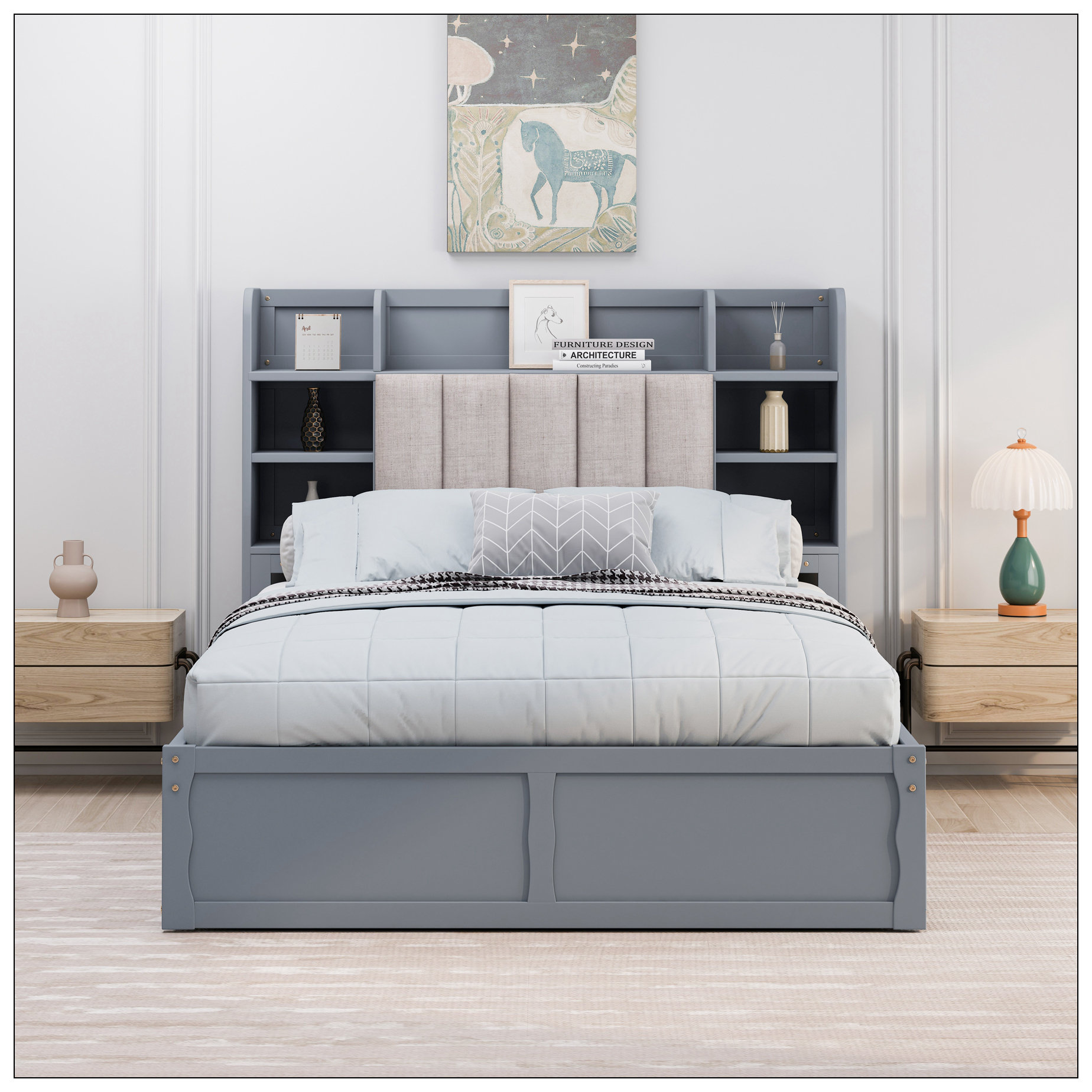 Red Barrel Studio® Multi-functional Full Size Bed Frame | Wayfair