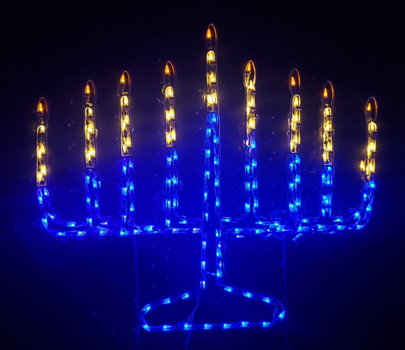 Lori's Lighted D'Lites Menorah Hanukkah Holiday Lighted Display ...