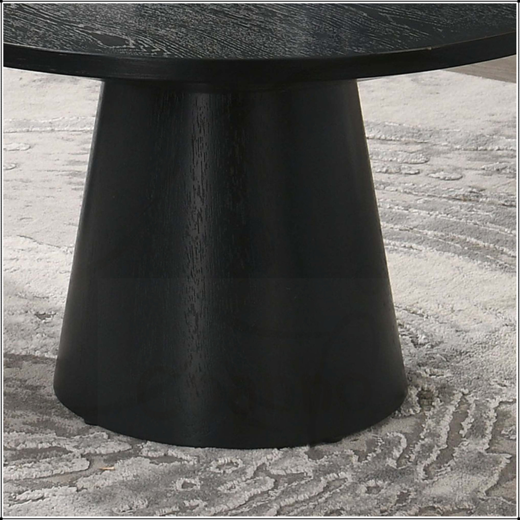 Millwood Pines Modern Contemporary Round Coffee Table with Cone Shape ...
