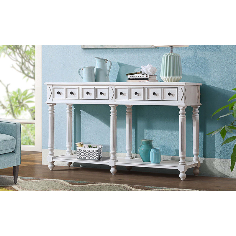 Charlton Home® Crysten 58" Retro Console Table Entryway Table ...