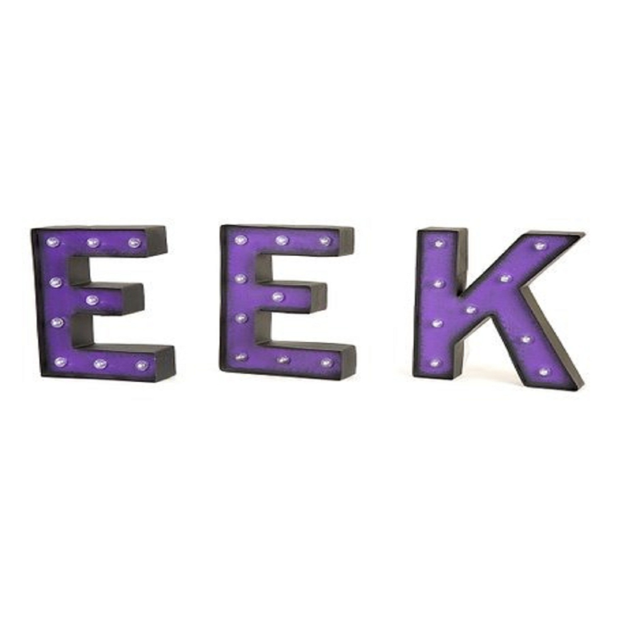 Northlight Seasonal 6.5" LED Lighted EEK Halloween Marquee Sign | Wayfair