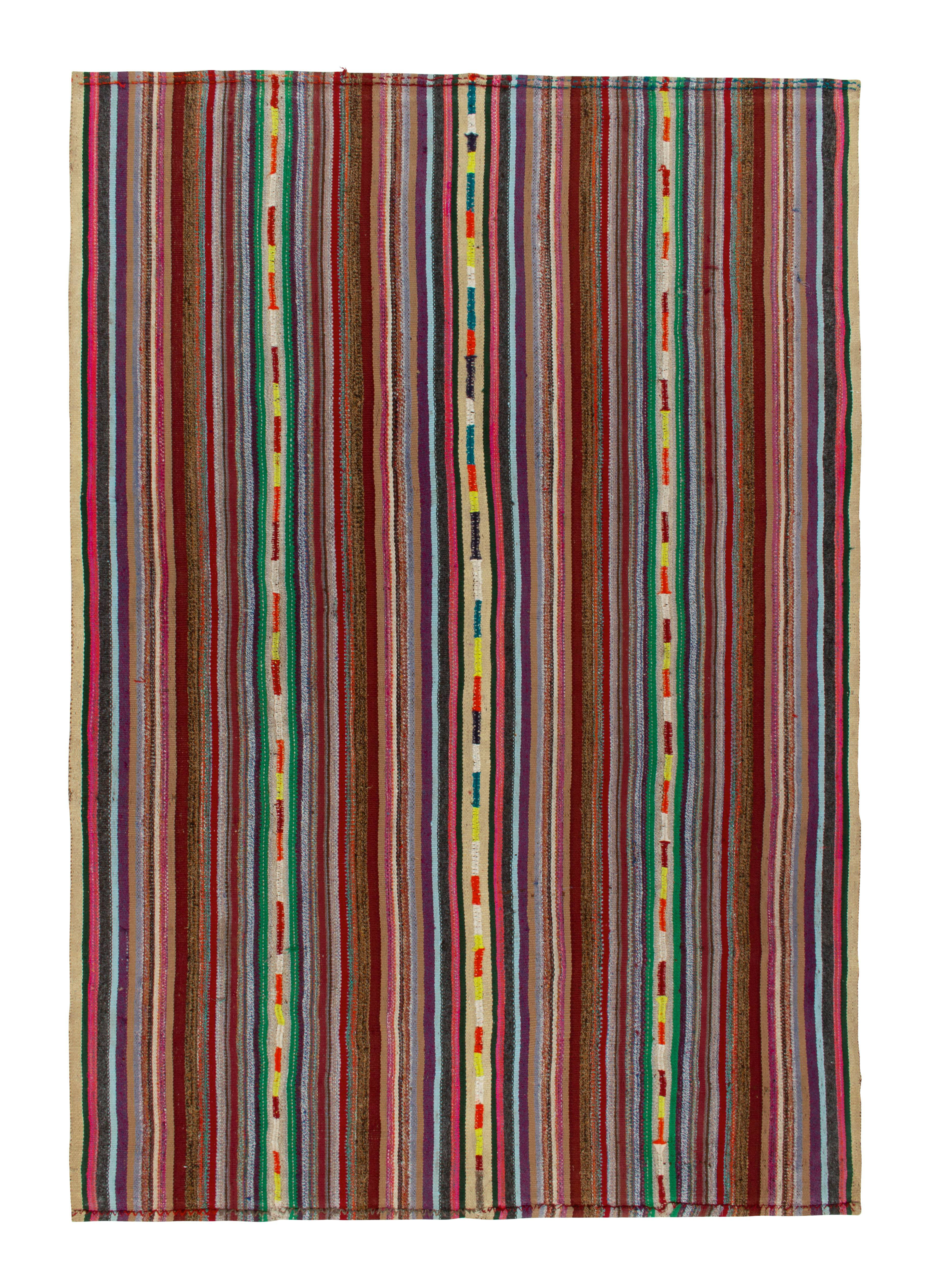 Rug & Kilim One-of-a-Kind Chaput Hand-Knotted 1950s 6'4" x 9' Area Rug ...