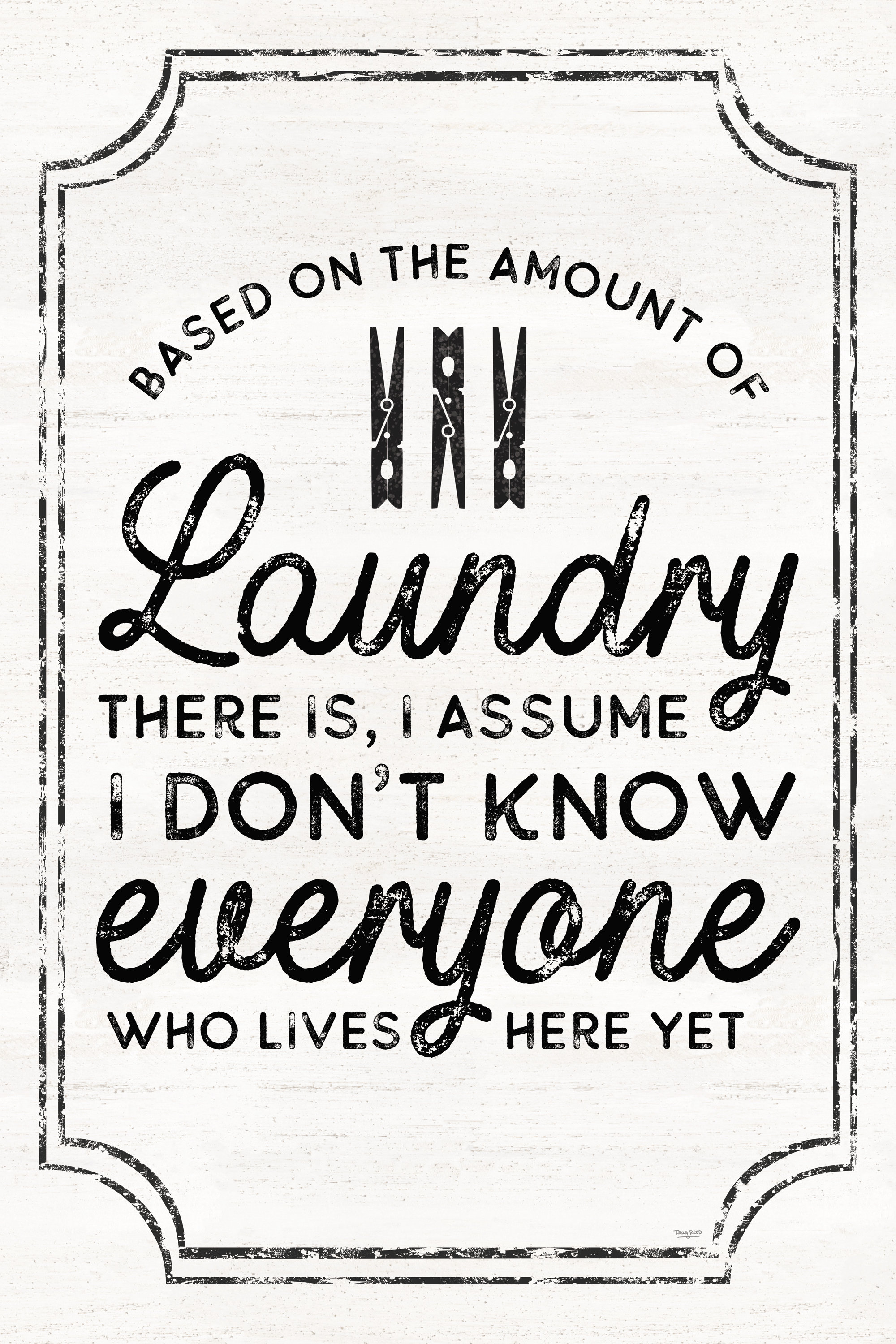 Trinx Zekiah Laundry Portrait I-Based On Amount On Canvas by Tara Reed ...