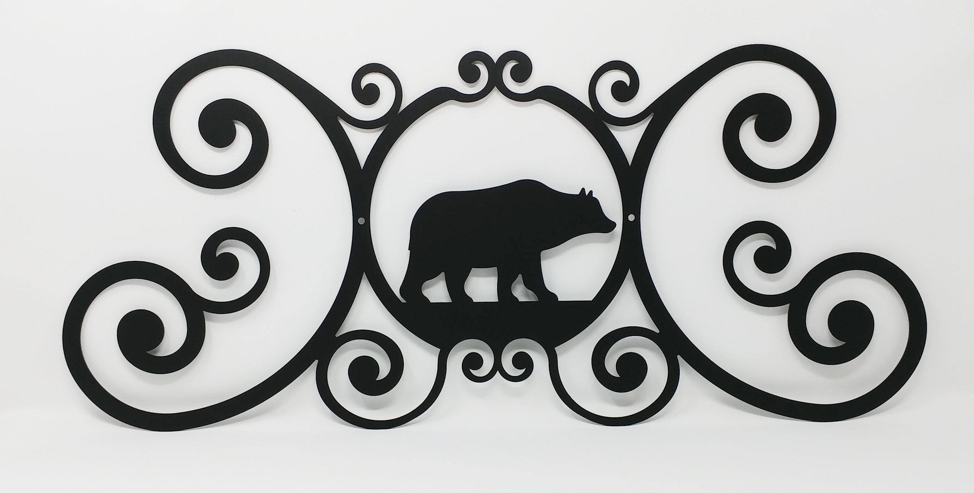 Village Wrought Iron Bear - Over Door Plaque | Perigold