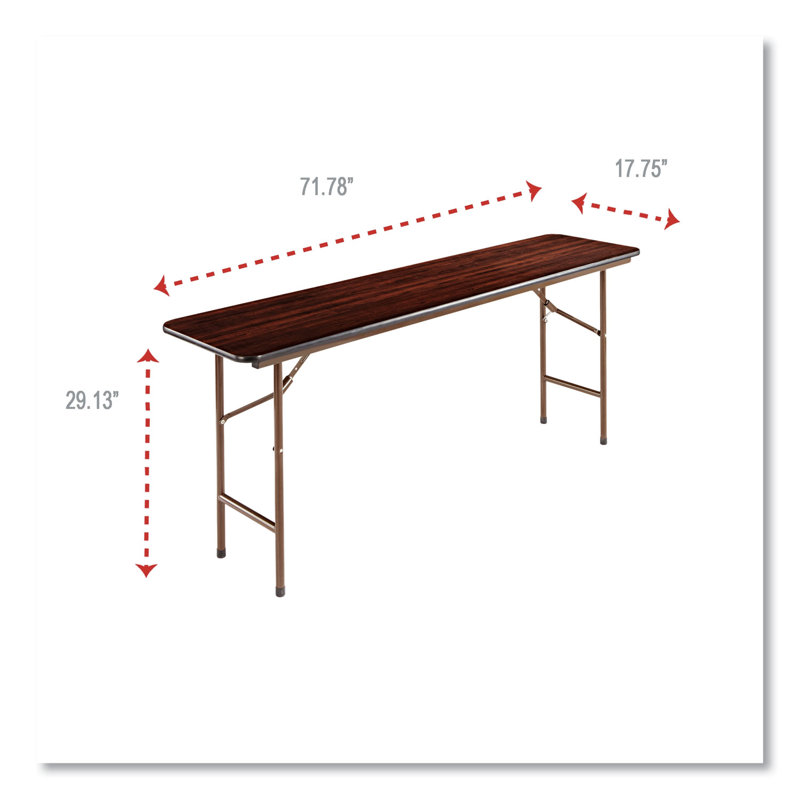Alera® Wood Rectangular Portable Folding Table & Reviews | Wayfair