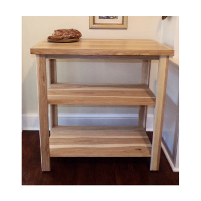 Gracie Oaks Nebeyu Solid Wood Prep Table | Wayfair