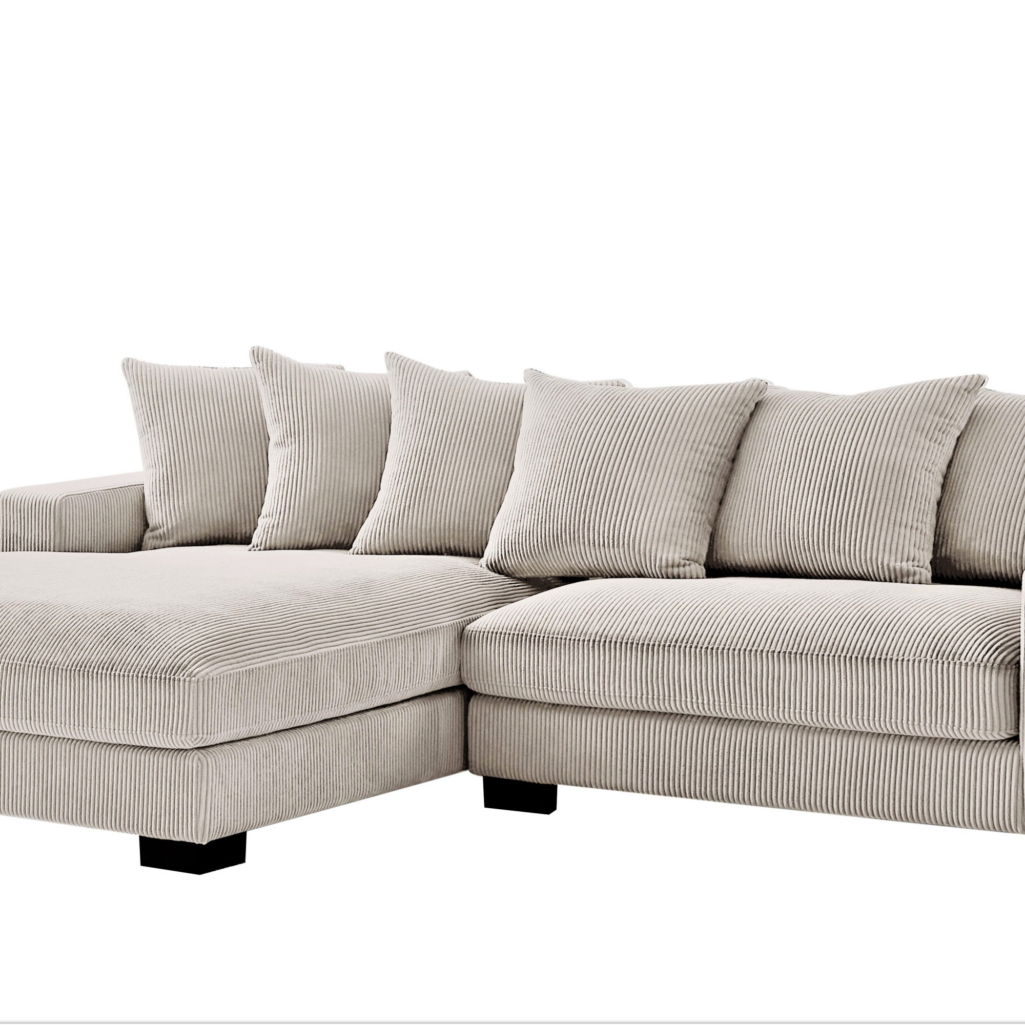 Latitude Run® Oversized Two-Piece Left Facing Sectional Couches For ...