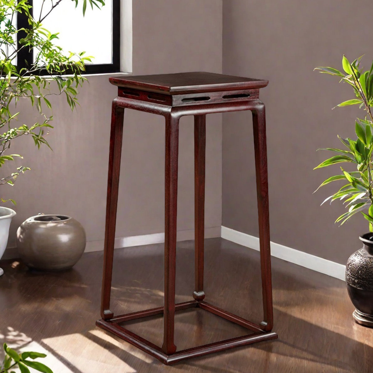 dujinlong home Solid wood flower frame rounded corner landing | Wayfair