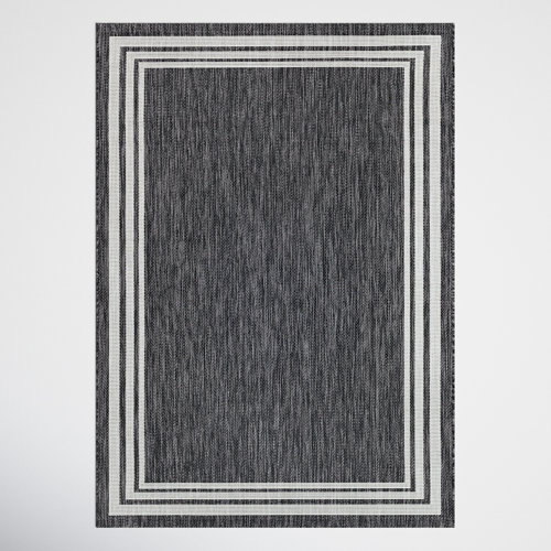 Black Outdoor Rugs You'll Love | Wayfair