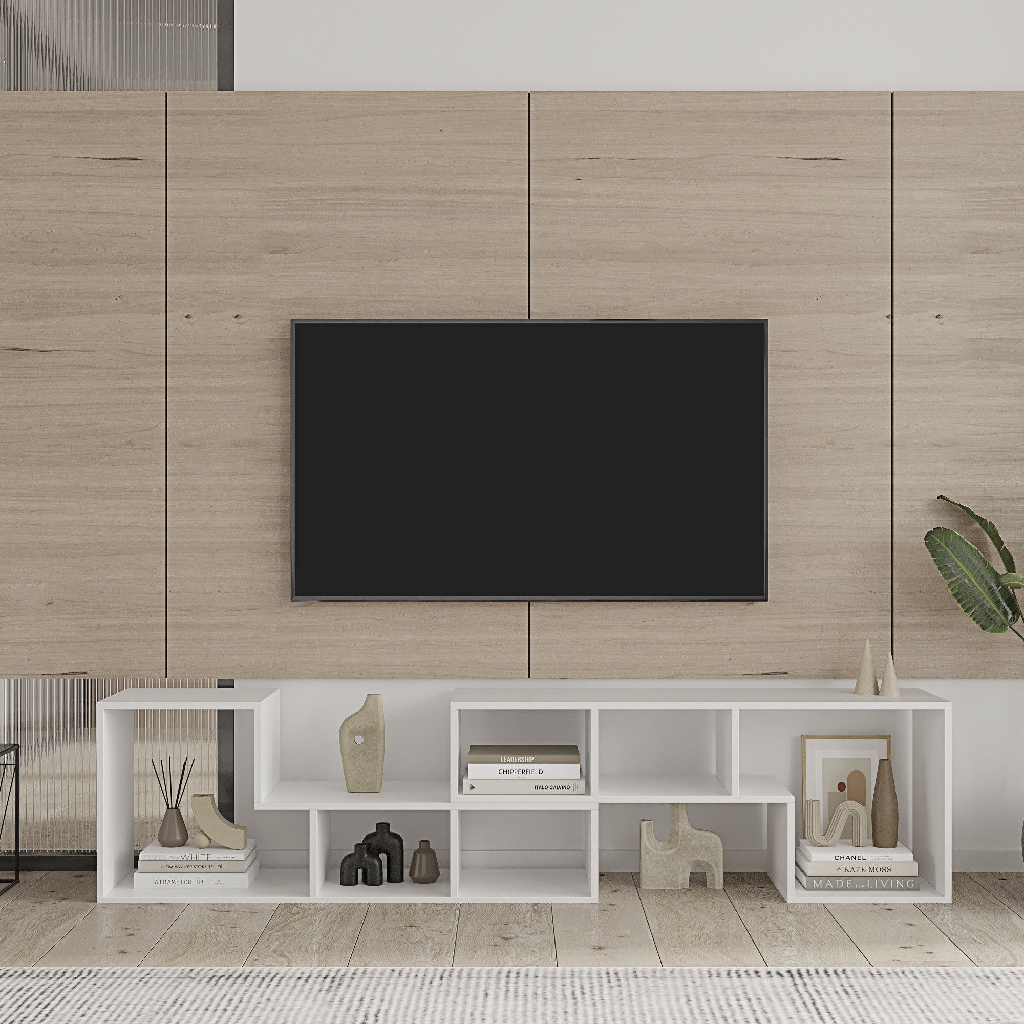 Ebern Designs Creative TV stand Bookshelf & Reviews | Wayfair