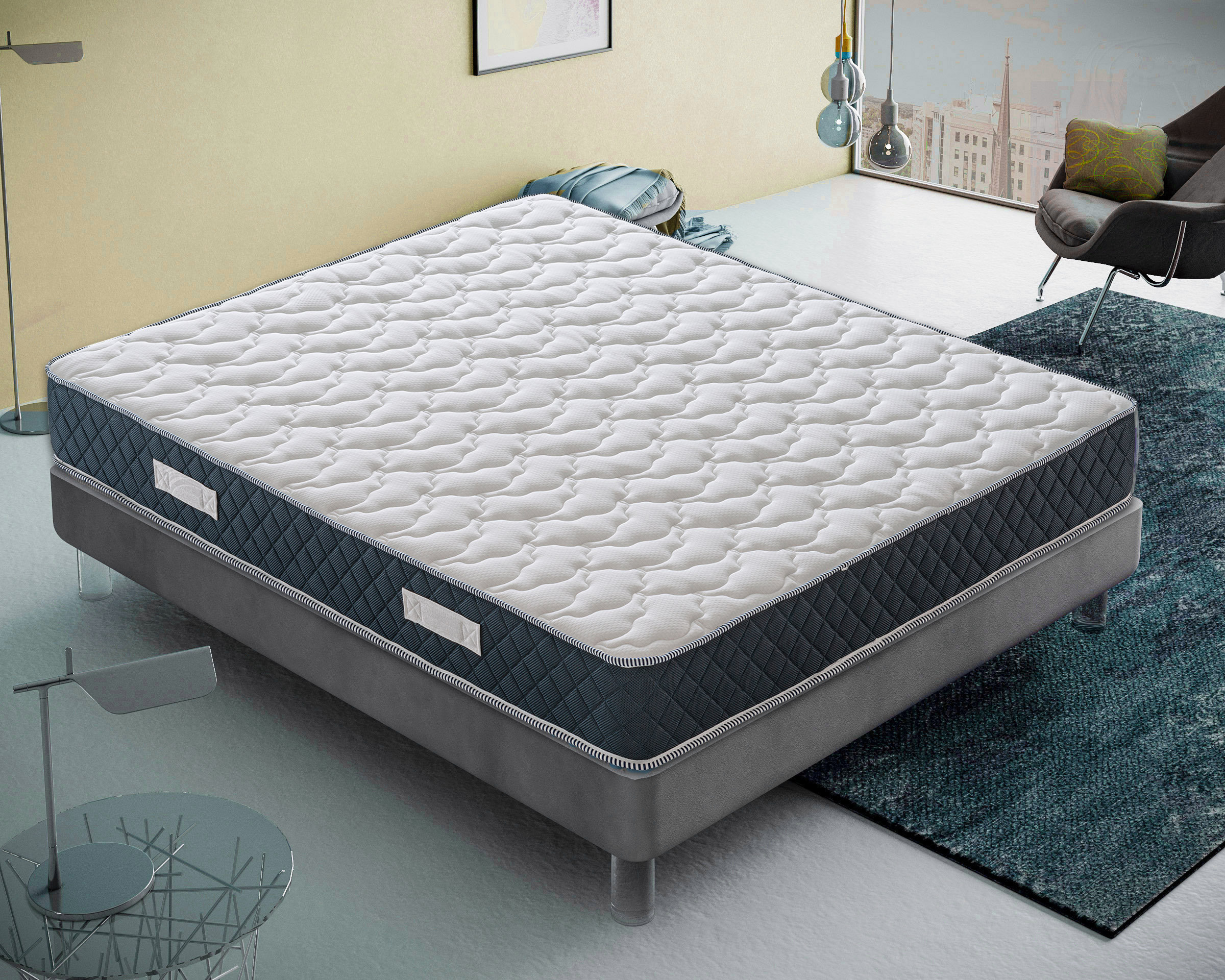 Symple Stuff 7-Zone, Pocket Spring Mattress Thedford, 2 layers ...