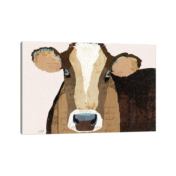 Brambly Cottage Cow Collage by LindseyKayCo - Wrapped Canvas Print ...