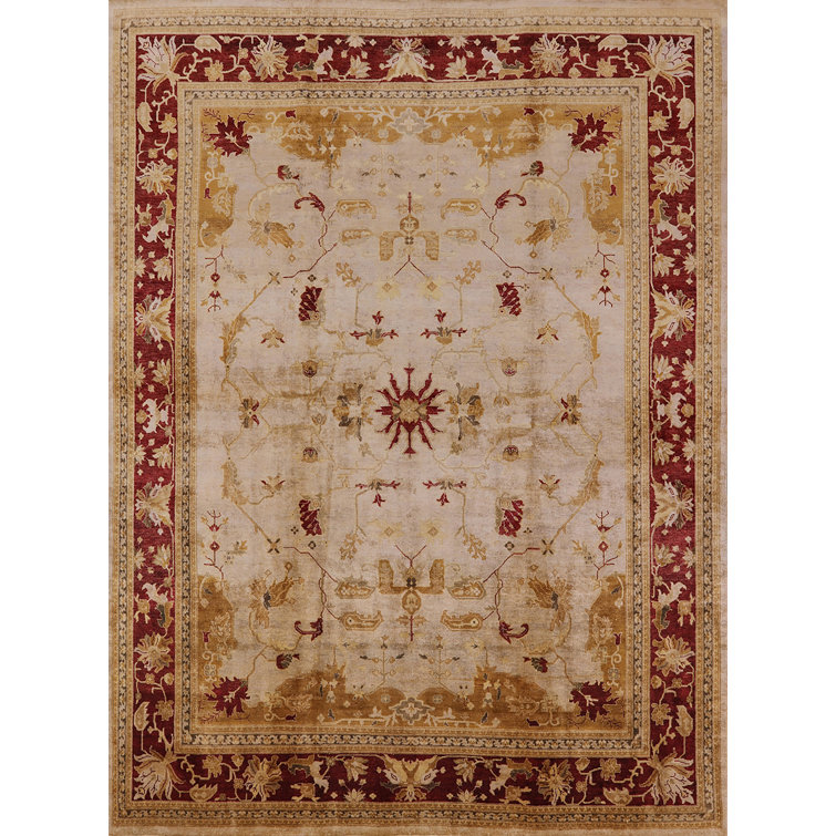 Charlton Home® Spurgh Ivory/Light Brown/Red Rug | Wayfair